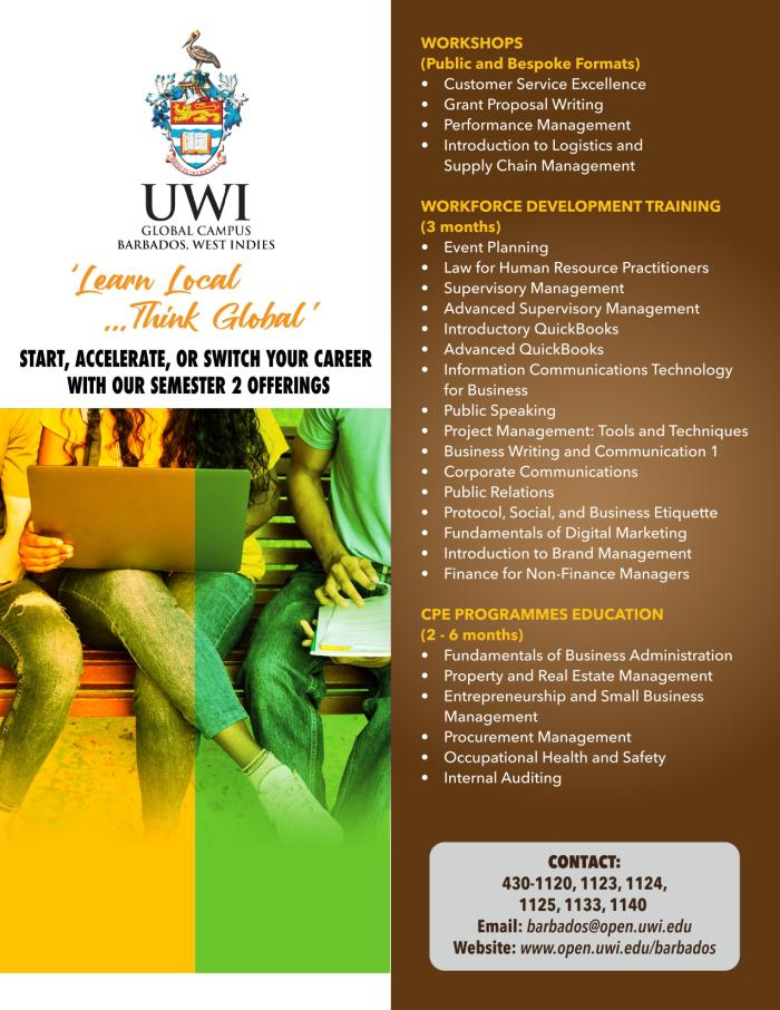 Local Programmes | UWI Global Campus